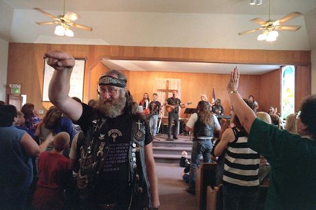 Pastor Dean Ekloffs Motorcycle Church Seattle Editorial Stock Photo ...