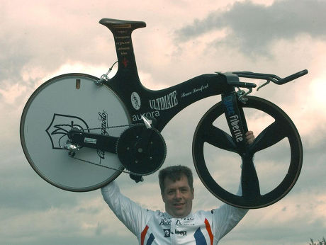 Pentru Cyclist Bruce Bursford Wtih New Ultimate fotografie editorială ...