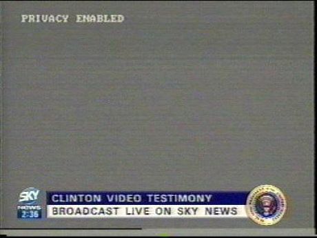 Bill Clinton During His Testimony Infront Editorial Stock Photo - Stock ...