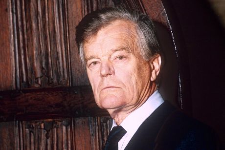 ALAN CLARK, BRITISH POLITICIAN AT HOME, SALTWOOD CASTLE, KENT, BRITAIN ...