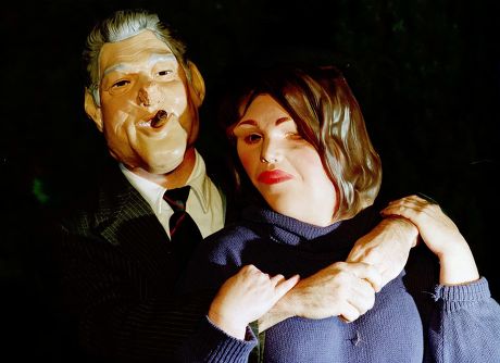 Bill Clinton Monica Lewinsky Halloween Masks Editorial Stock Photo ...