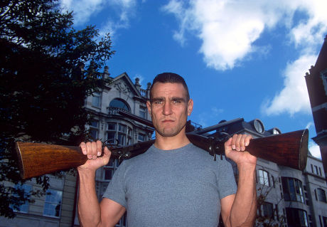 Vinnie Jones Holding Two Rifles Editorial Stock Photo - Stock Image ...