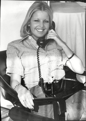 Actress Sally Thomsett Using Telephone Editorial Stock Photo - Stock ...