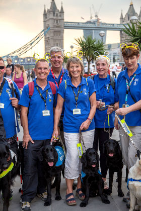 Guide Dogs Their Owners Charity Supporters Editorial Stock Photo ...