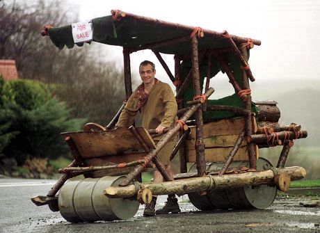 Domenico Tramontana His Flintstone Cart Editorial Stock Photo - Stock ...