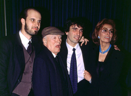 Carlo Ponti Junior Edoardo Ponti Carlo: redaktionellt stockfoto ...