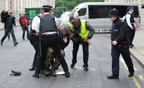 Protester Stopped By Police Editorial Stock Photo - Stock Image ...