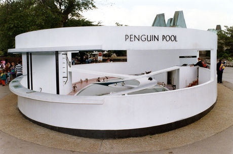 Old Penguin Pool London Zoo Designed Editorial Stock Photo - Stock ...