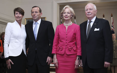 Tony Abbott L2 His Wife Margie Editorial Stock Photo - Stock Image ...