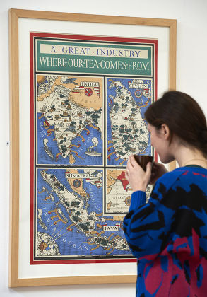 Map Depicting Tea Trade Editorial Stock Photo - Stock Image | Shutterstock