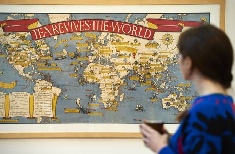 Map Depicting Tea Trade Editorial Stock Photo - Stock Image | Shutterstock
