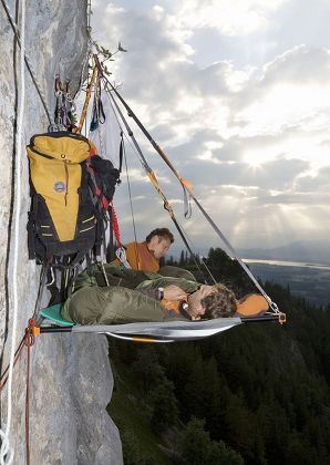People Relaxing On Portaledge On Side Editorial Stock Photo - Stock ...