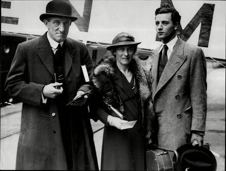 Sir Percy Bates Lady Bates Son Editorial Stock Photo - Stock Image ...