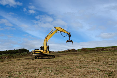 Log Loader Empty Field New Zealand Editorial Stock Photo - Stock Image ...