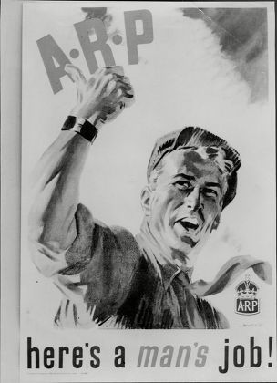 Wwii Arp Poster Air Raid Precautions Editorial Stock Photo - Stock ...
