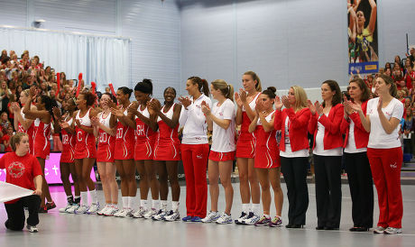 England Netball Line Their National Anthem Editorial Stock Photo ...