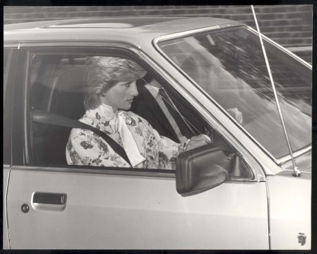 Diana Princess Wales Driving Her Ford Editorial Stock Photo - Stock ...