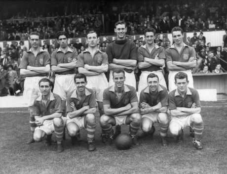 Leeds United 195556 Back Row Lr Editorial Stock Photo - Stock Image ...