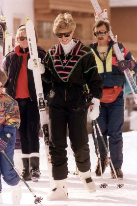 Diana Princess Wales On Skiing Holiday Editorial Stock Photo - Stock ...