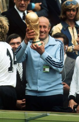 Helmut Schon West Germany Manager Lifts Editorial Stock Photo - Stock ...