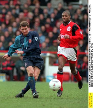 John Jensen Arsenal Bryan Roy Notts Editorial Stock Photo - Stock Image ...