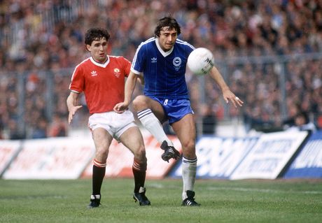 Michael Robinson Brighton Arthur Albiston Utd Editorial Stock Photo ...
