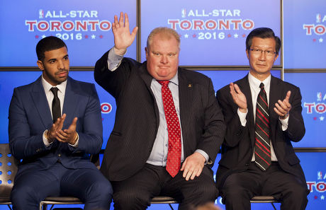 Drake Toronto Mayor Rob Ford Michael Editorial Stock Photo - Stock ...