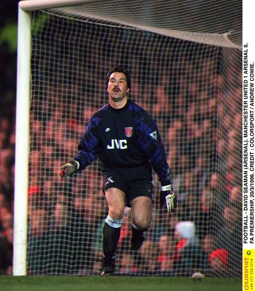 Football David Seaman Arsenal Manchester United Editorial Stock Photo ...