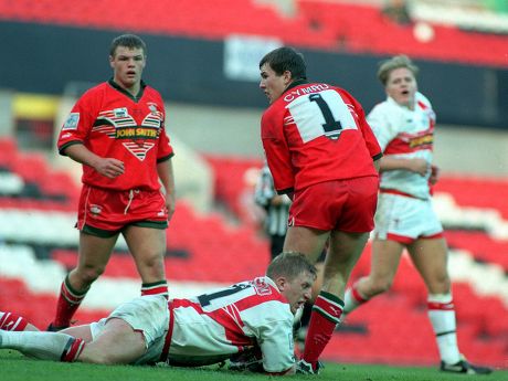 Iestyn Harris Wales Tackled By Dennis Editorial Stock Photo - Stock ...