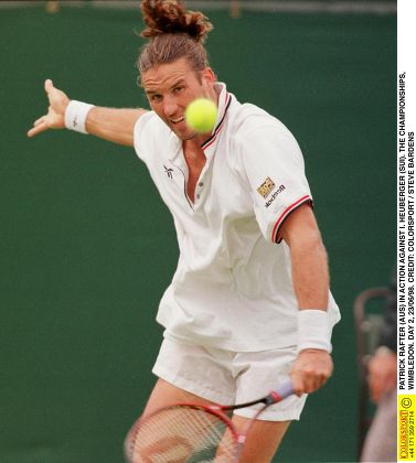 Patrick Rafter Aus Action Against Heuberger Editorial Stock Photo ...