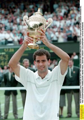 Pete Sampras Usa Holds Aloft Wimbledon Editorial Stock Photo - Stock ...