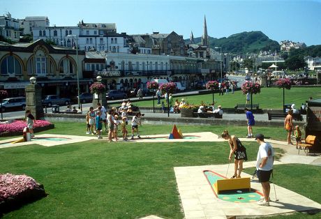 Ilfracombe Devon Crazy Golf Editorial Stock Photo - Stock Image ...