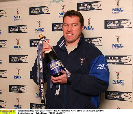 Gareth Rees Nec Harlequins Receives Allied Editorial Stock Photo ...