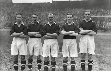 Manchester United Forward Line 193637 Season Editorial Stock Photo ...