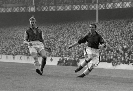 Tommy Eglington Everton Right George Wright Editorial Stock Photo ...
