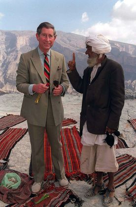 2 Prince charles british royalty tour of middle east 1999 in oman ...