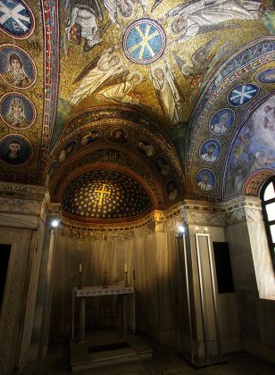 Interior Archiepiscopal Chapel Ravenna Italy Editorial Stock Photo ...