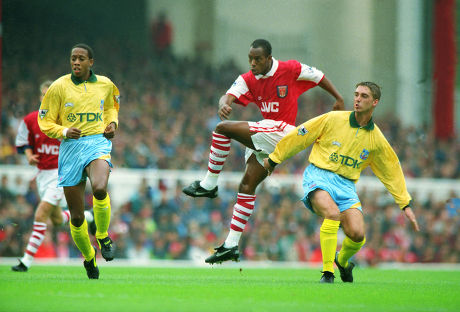 Ian Wright Arsenal Bobby Bowry Left Editorial Stock Photo - Stock Image ...