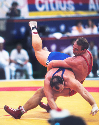 Wrestling 1988 Seoul Olympics Mens Superheavyweight Editorial Stock ...