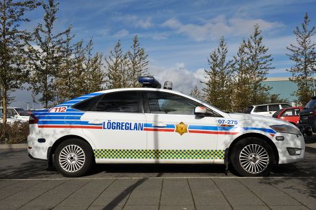 Icelandic Police Car Logreglan Iceland Editorial Stock Photo - Stock ...