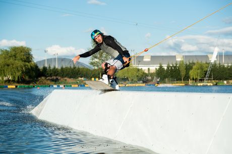 Professional Wake Boarders Try Out New Editorial Stock Photo - Stock ...