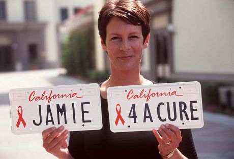 Jamie Lee Curtis Red Ribbon Aids Editorial Stock Photo - Stock Image ...