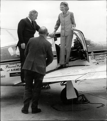 Actress Aviator Sheila Scott Her Plane Editorial Stock Photo - Stock ...