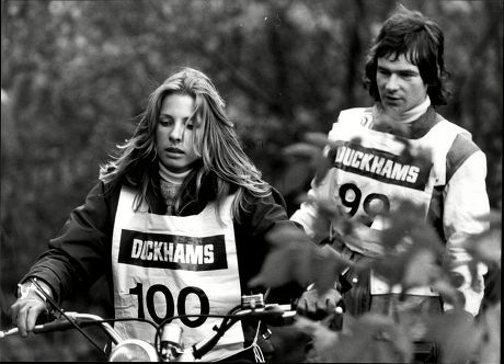 Motorcycle Racer Barry Sheene Girlfriend Later Editorial Stock Photo ...