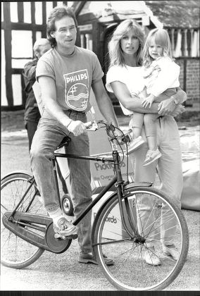 Motorcycle Racer Barry Sheene Wife Stephanie Editorial Stock Photo ...