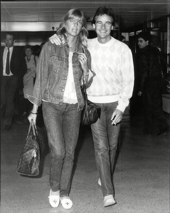 Motorcycle Racer Barry Sheene Girlfriend Later Editorial Stock Photo ...