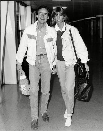 Motorcycle Racer Barry Sheene Girlfriend Later Editorial Stock Photo ...