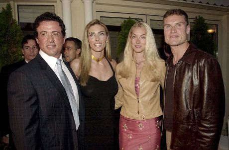 Sylvester Stallone Jennifer Flavin David Coulthard Editorial Stock ...