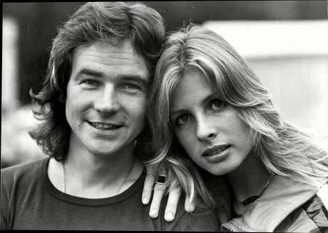 Motorcycle Racer Barry Sheene Girlfriend Later Editorial Stock Photo ...