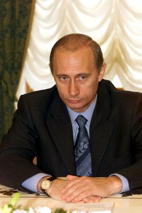 Russian President Vladimir Putin Pictured Kremlin Editorial Stock Photo ...
